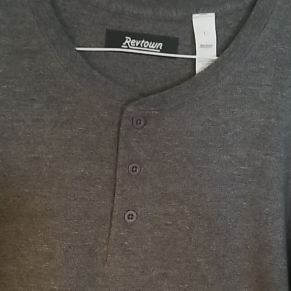 Revtown | Shirts | Revtown Henley Style Long Shirt Nwt | Poshmark